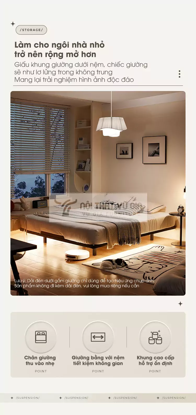 Giường khung sắt kiểu Hàn hiện đại GKS2